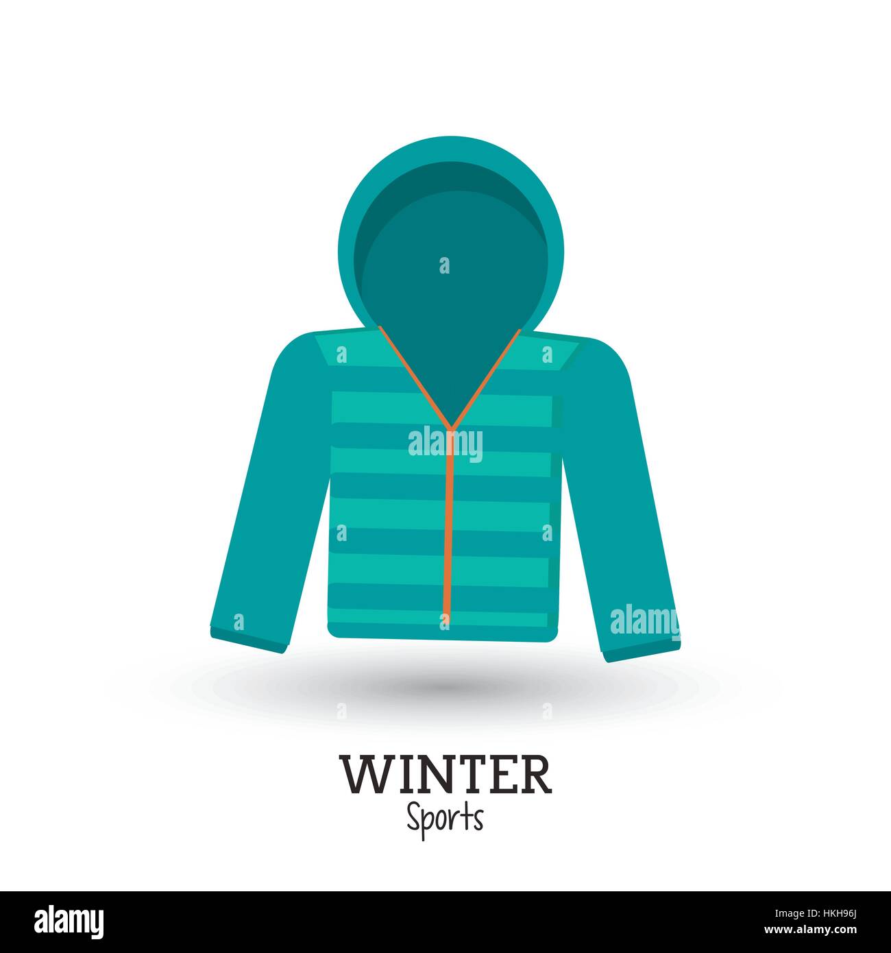 Stylish winter clothes blue Stock Vector Images - Alamy