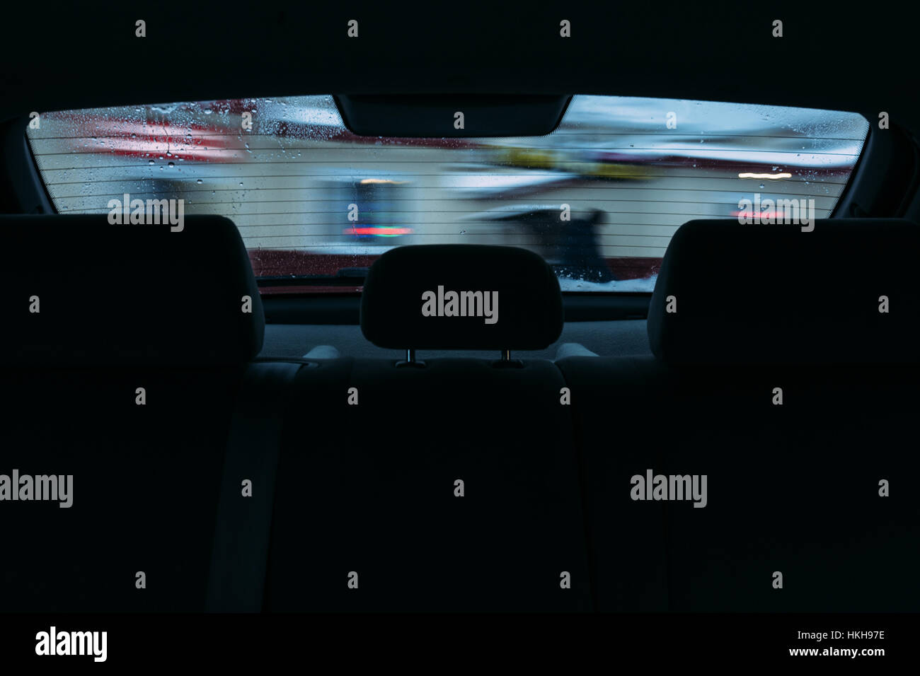 Driving a car from the back seat hi-res stock photography and images ...