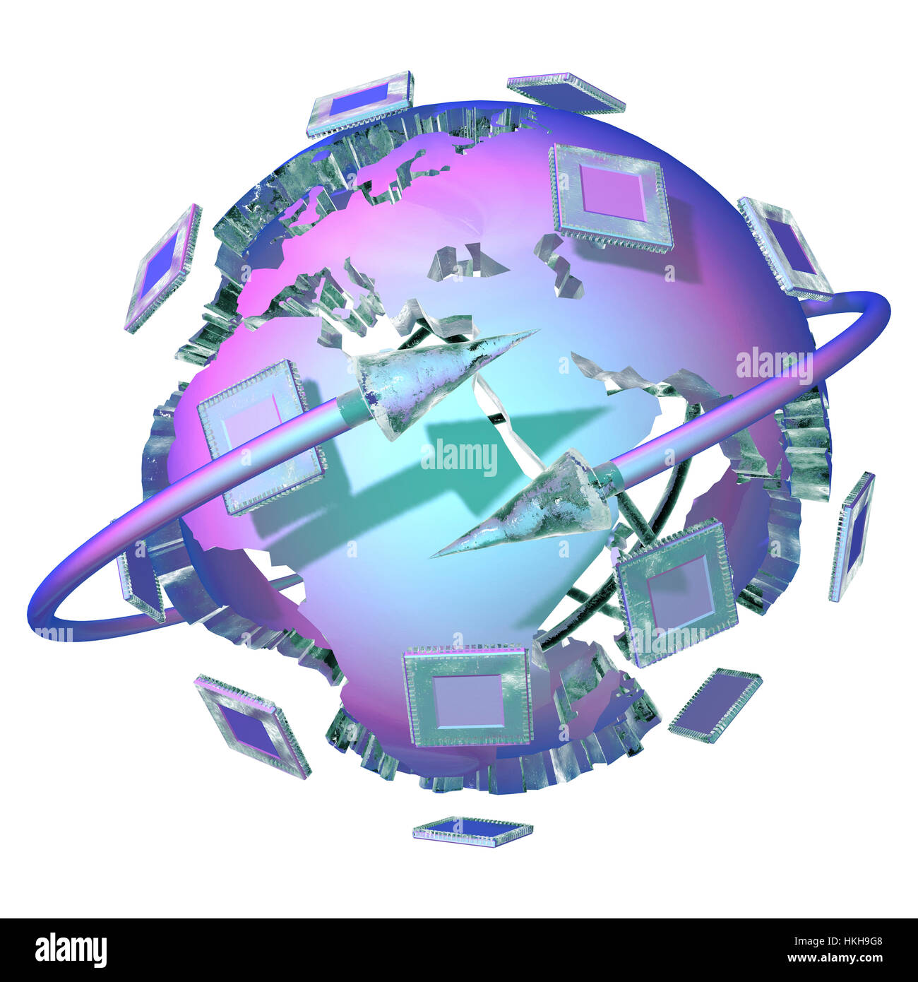 Earth creation art Cut Out Stock Images & Pictures - Alamy