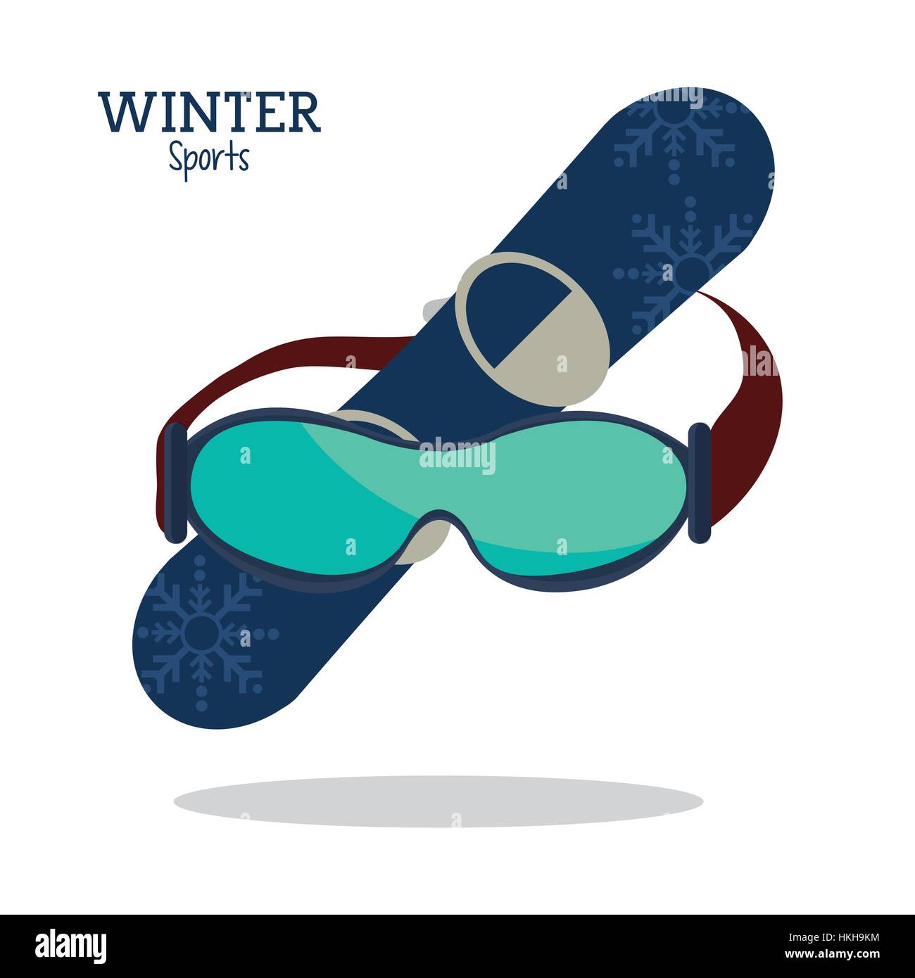 Snowboard glove Stock Vector Images - Alamy