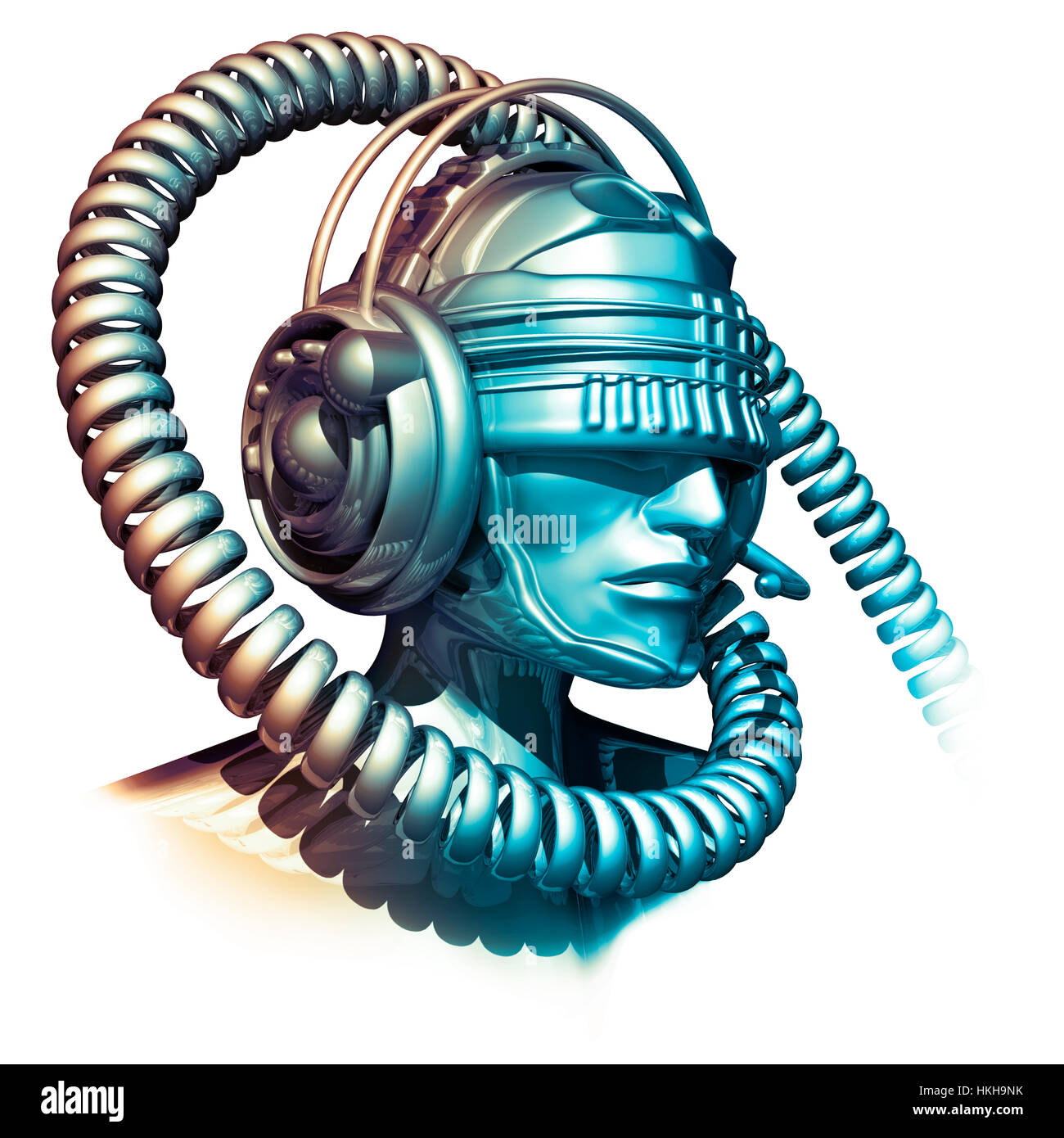 Structure of the head Cut Out Stock Images & Pictures - Alamy