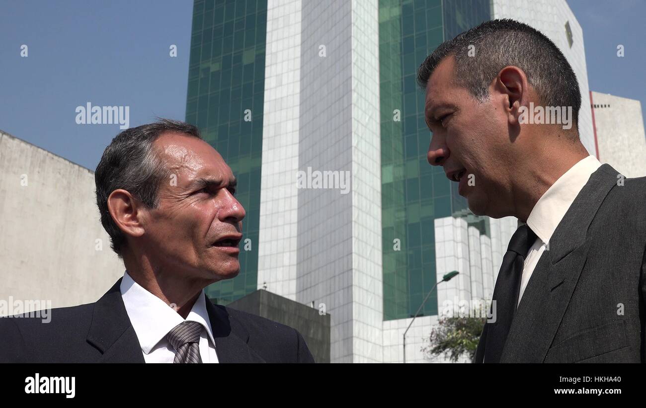 Older Business Men Talking Stock Photo - Alamy