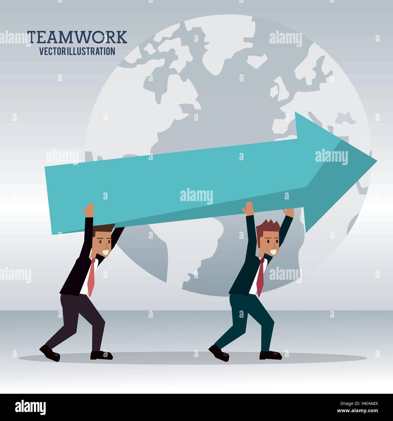 men business carrying arrow team work Stock Vector Image & Art - Alamy