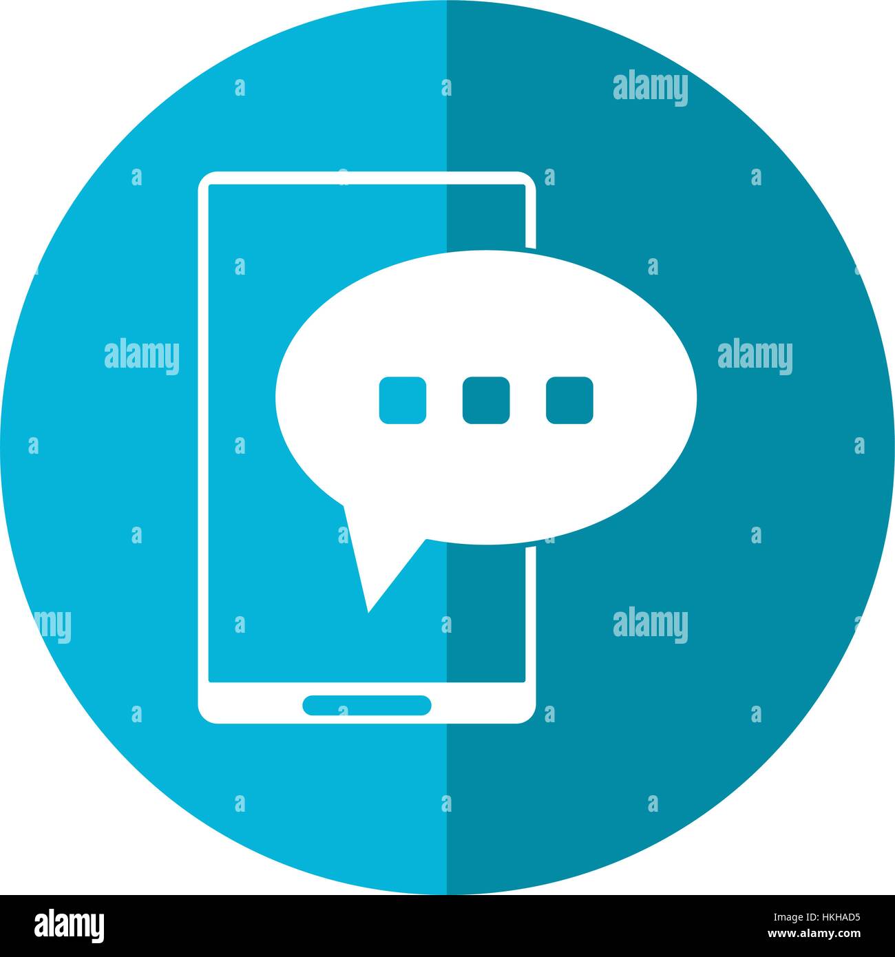 smartphone bubble speech conversation shadow Stock Vector Image & Art ...