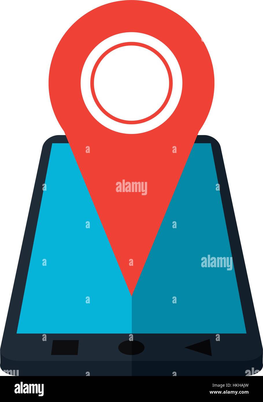 smartphone location pin map gps Stock Vector Image & Art - Alamy