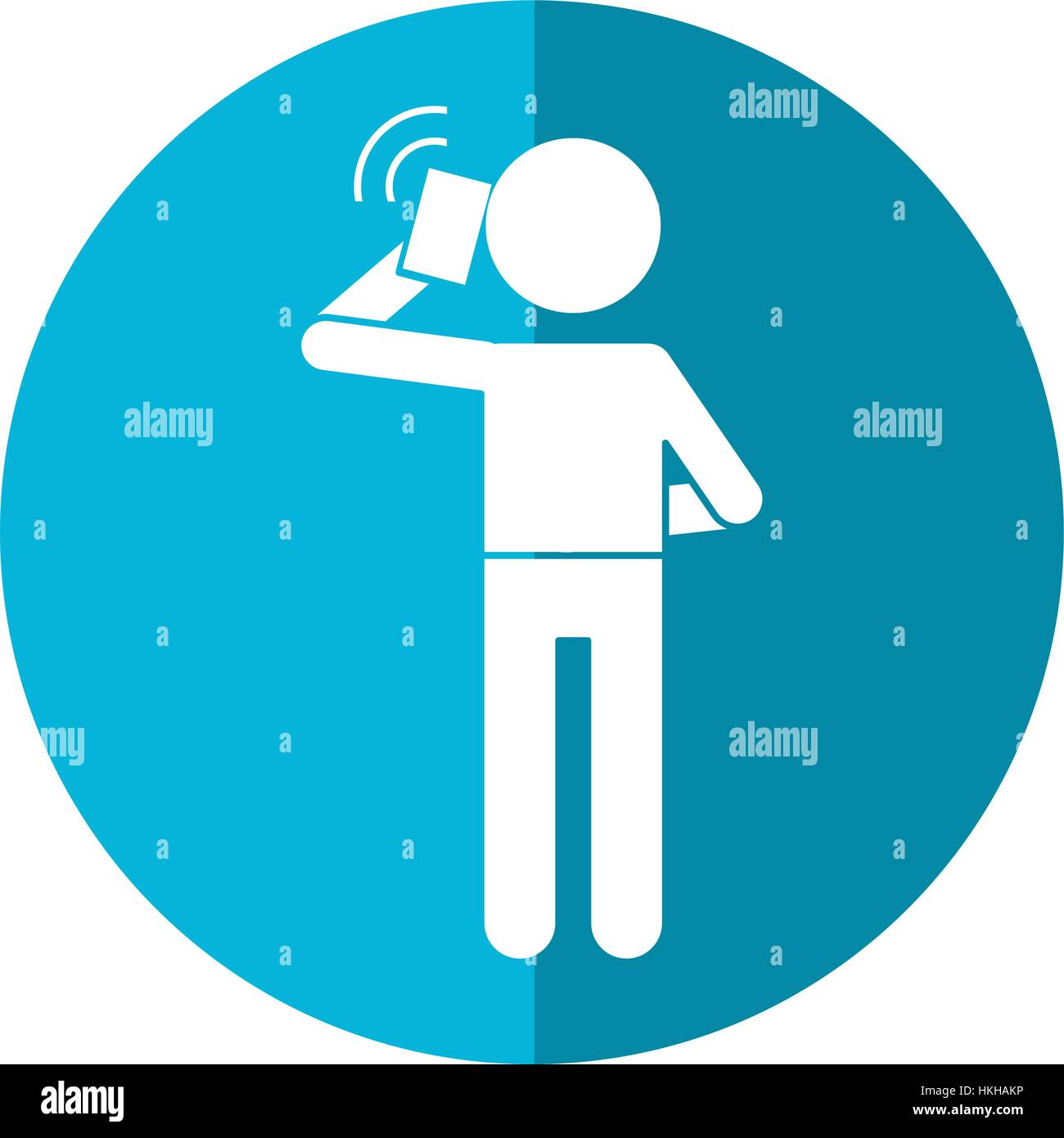 character user smartphone talking call shadow Stock Vector Image & Art ...