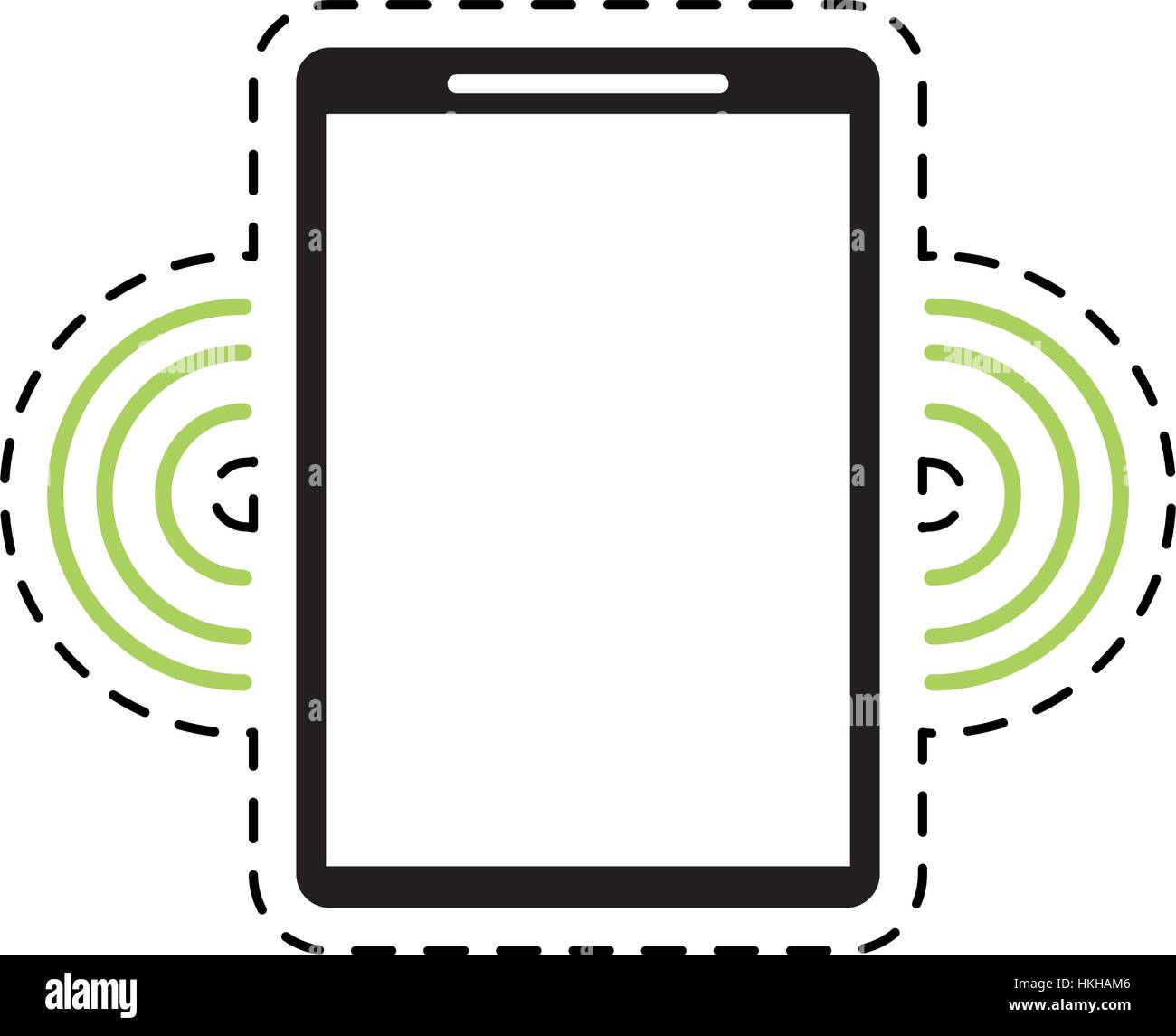 mobile phone wifi internet signal dot line Stock Vector Image & Art - Alamy