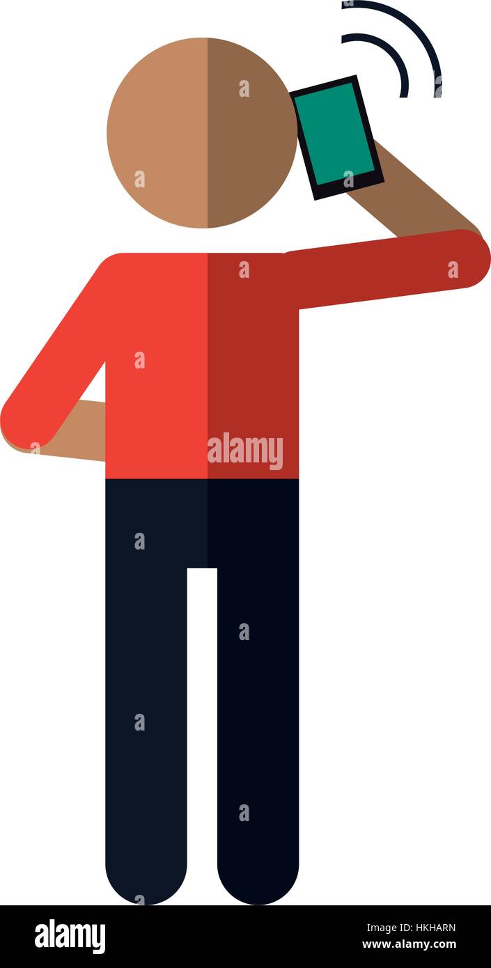 character user smartphone talking call Stock Vector Image & Art - Alamy