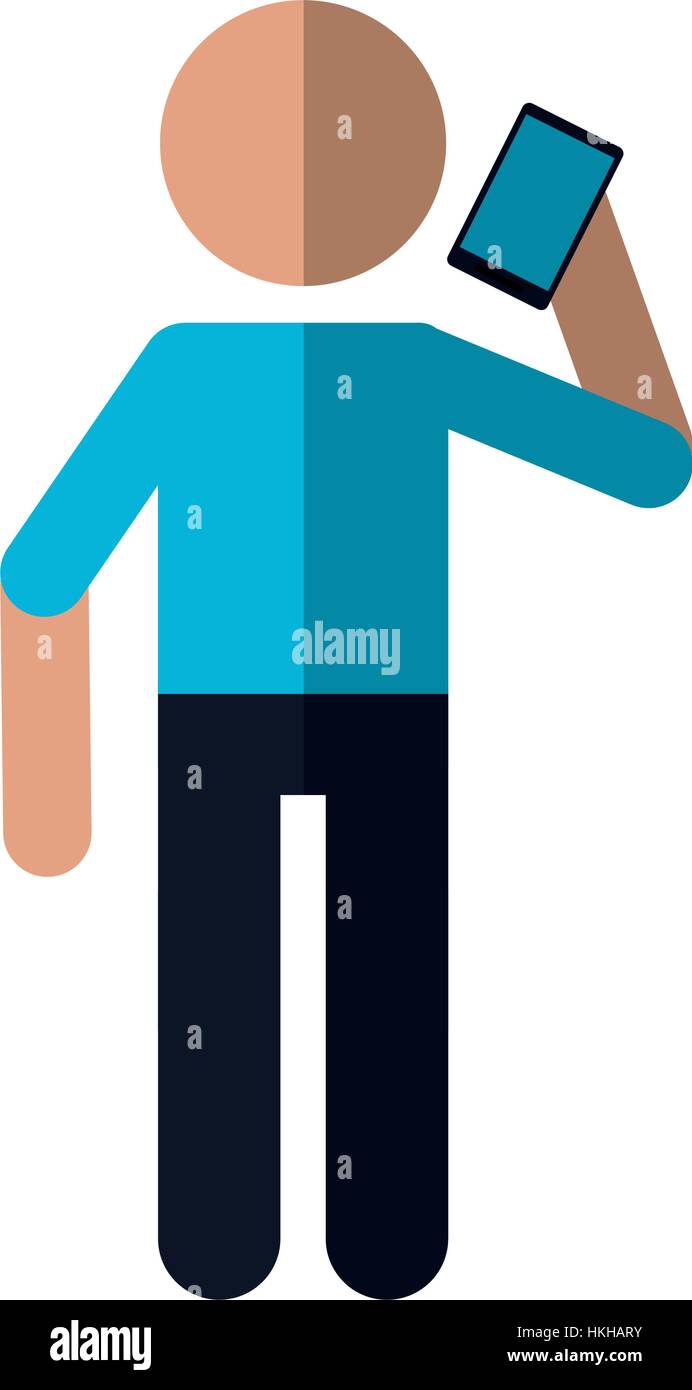 avatar using smarphone talking communication Stock Vector Image & Art ...