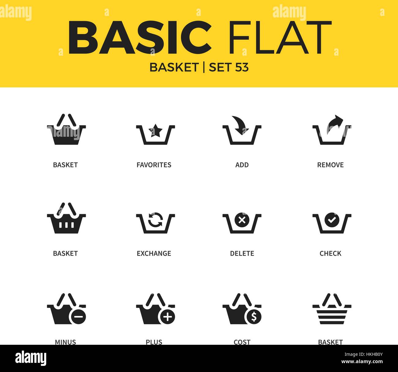 Order basket Stock Vector Images - Alamy