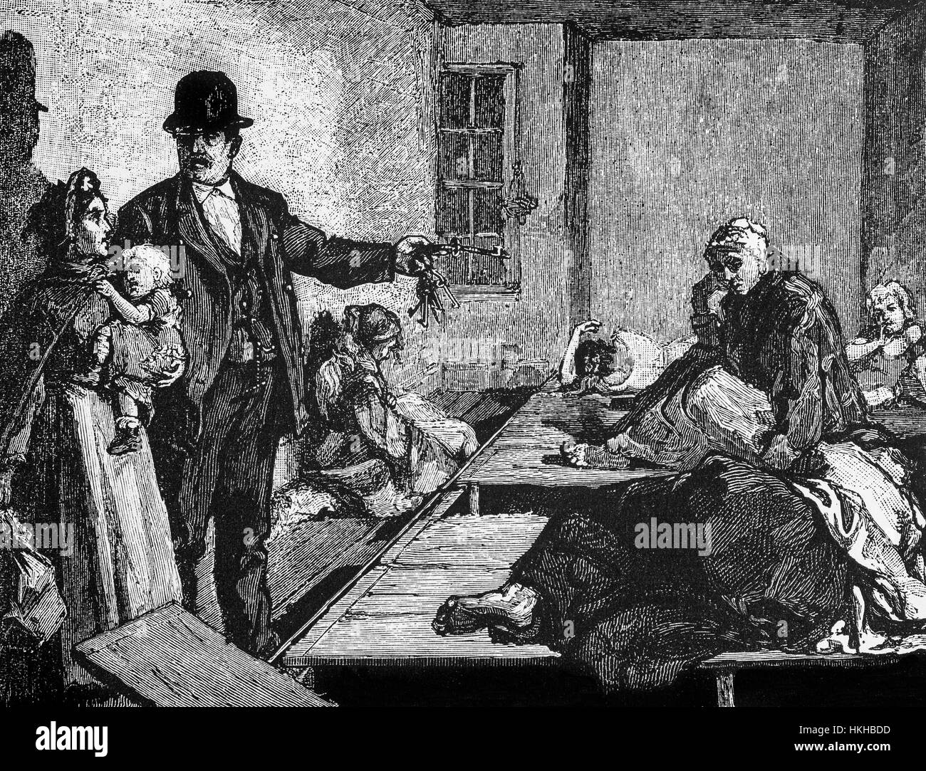 Homeless People In New York City In 19th Century Stock Photos ...