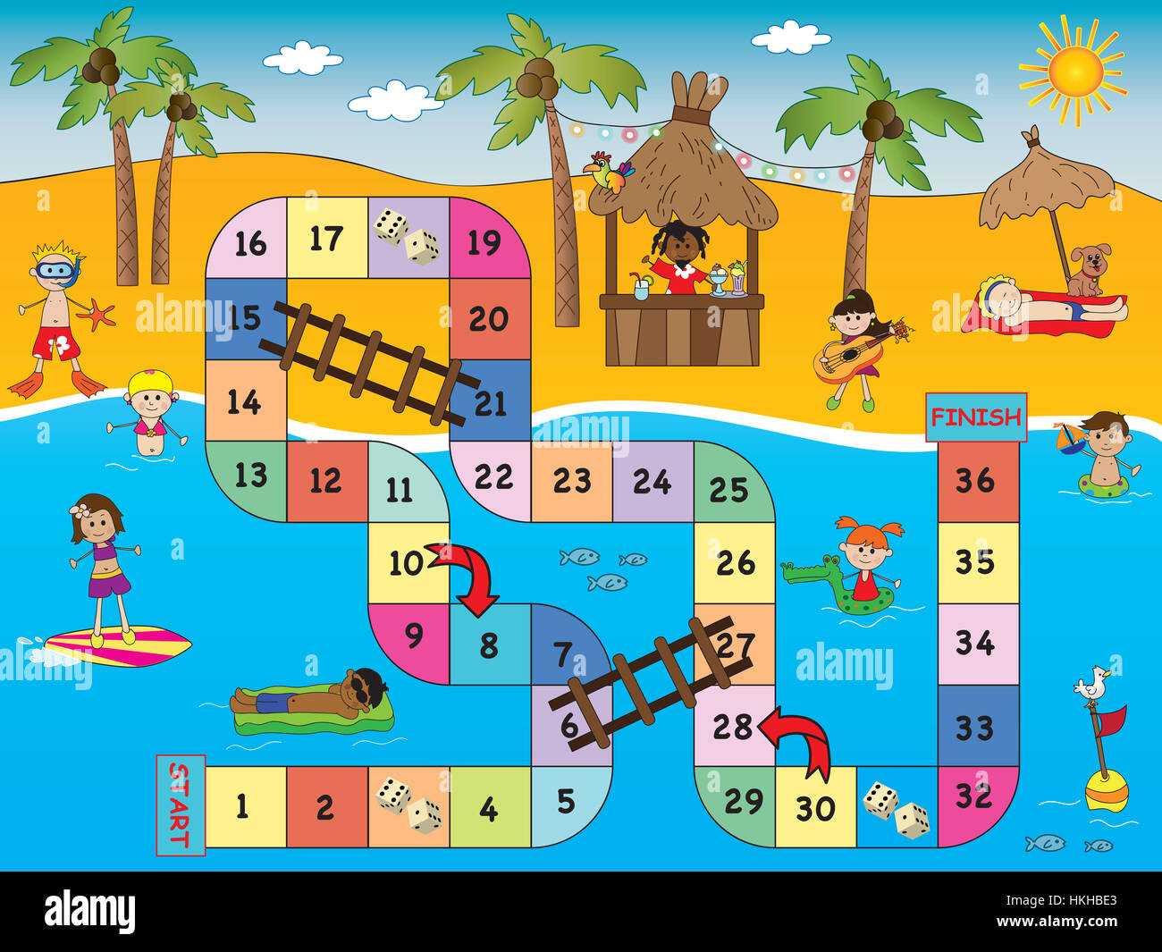 Number board game hi-res stock photography and images - Alamy
