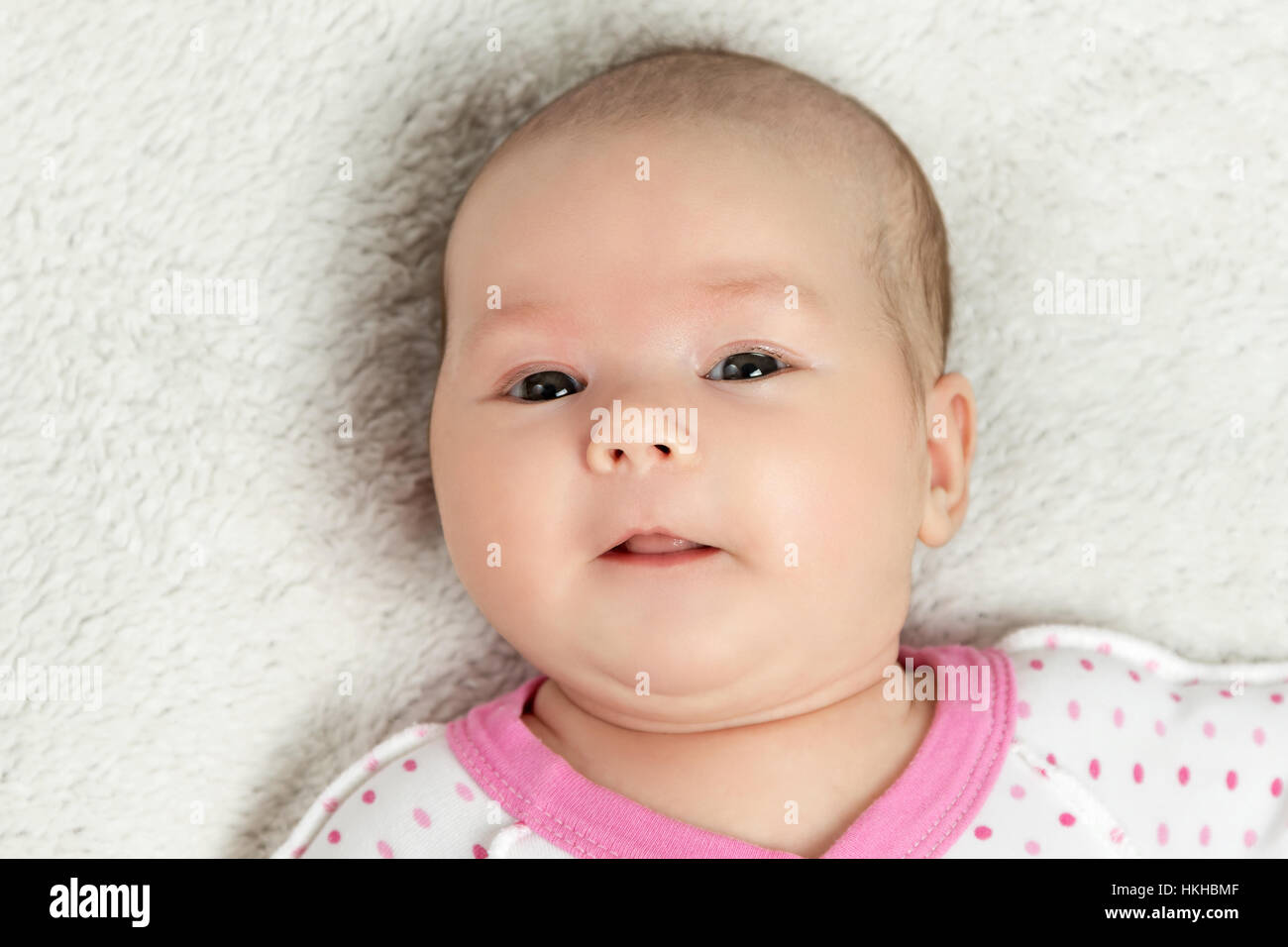 Portrait of infant closeup Stock Photo - Alamy