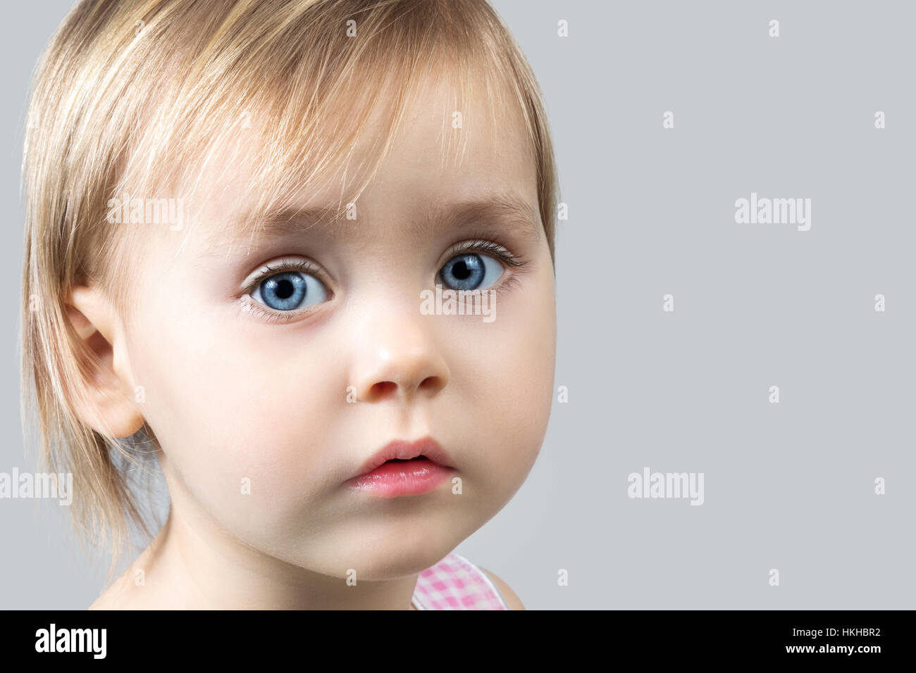 Close-up portrait of a beautiful little girl Stock Photo - Alamy