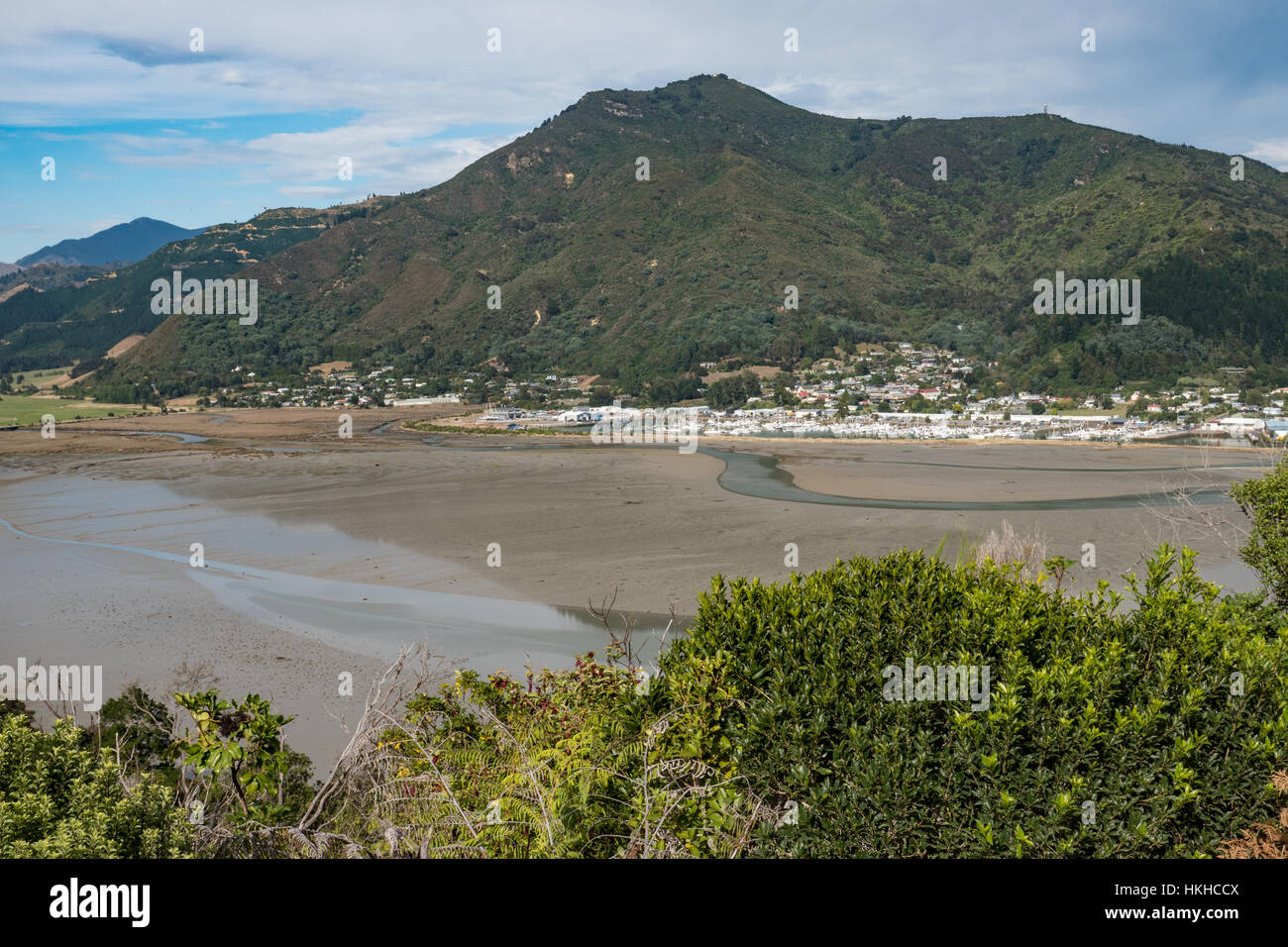 View towards Havelock from Cullen Point, South Island, New Zealand ...
