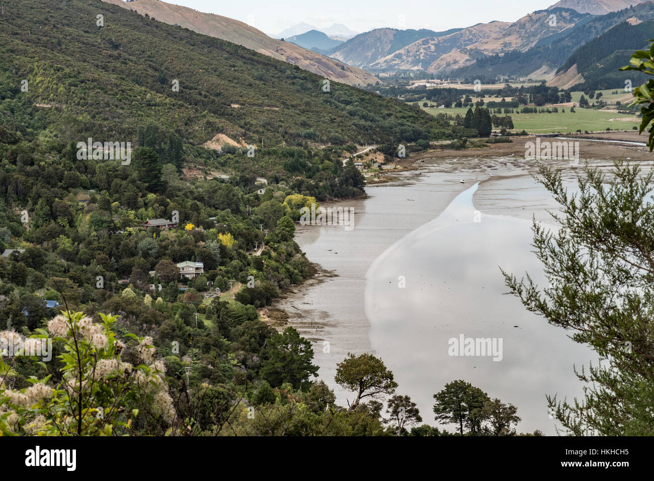 View from Cullen Point, Havelock, South Island, New Zealand Stock Photo ...