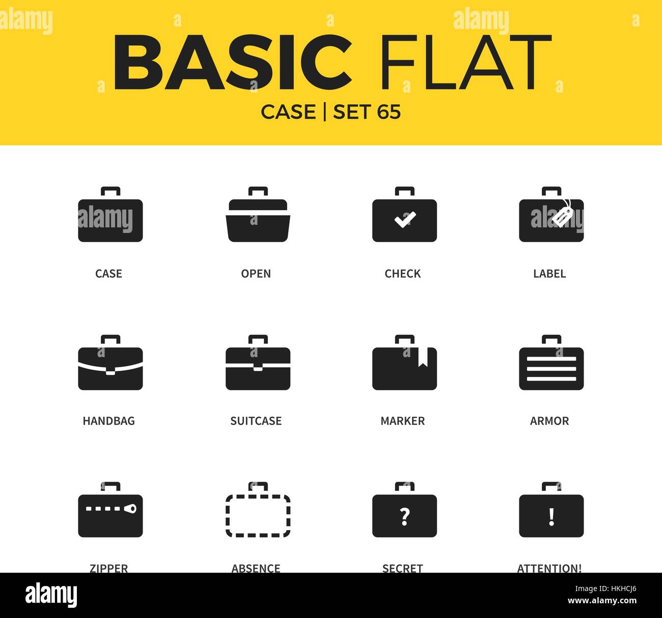 Icon case brief Stock Vector Images - Alamy