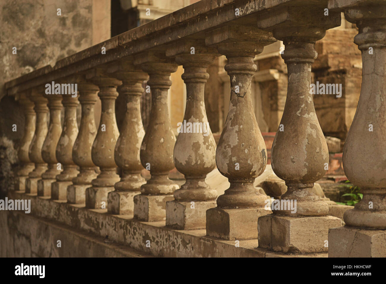 Old stone balustrade hi-res stock photography and images - Alamy
