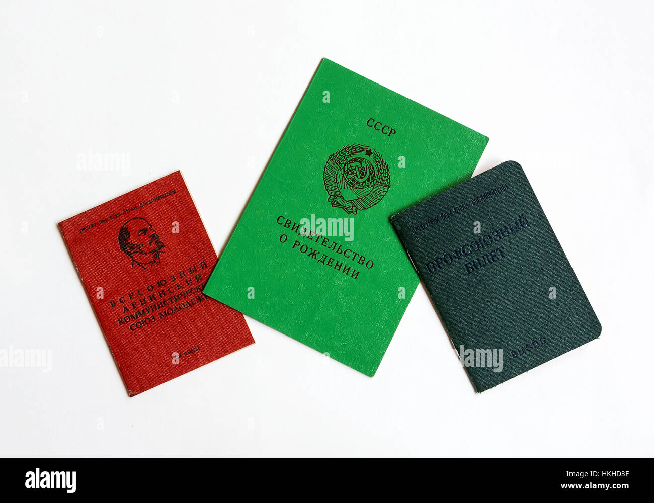 Soviet birth certificate hi-res stock photography and images - Alamy