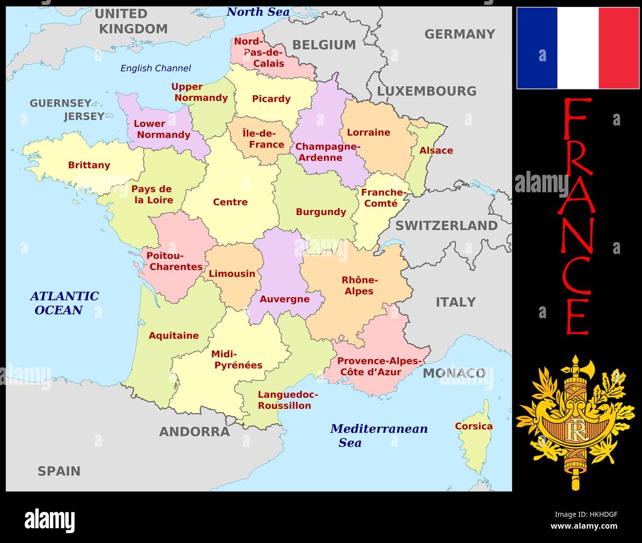 Map Of Mediterranean High Resolution Stock Photography and Images - Alamy