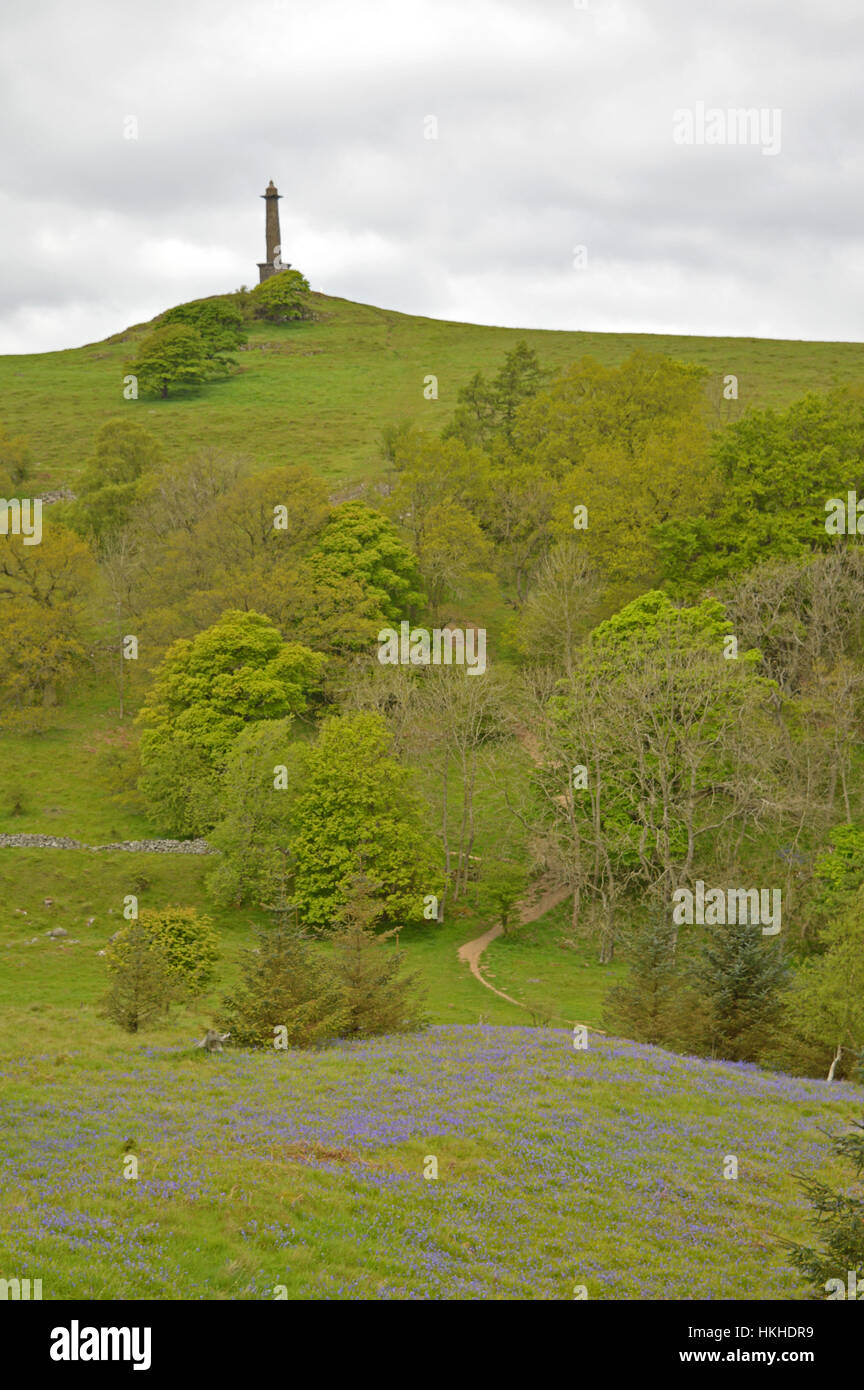 Rodneys Pillar on Breidden Hill, Welshpool, Powys Stock Photo - Alamy