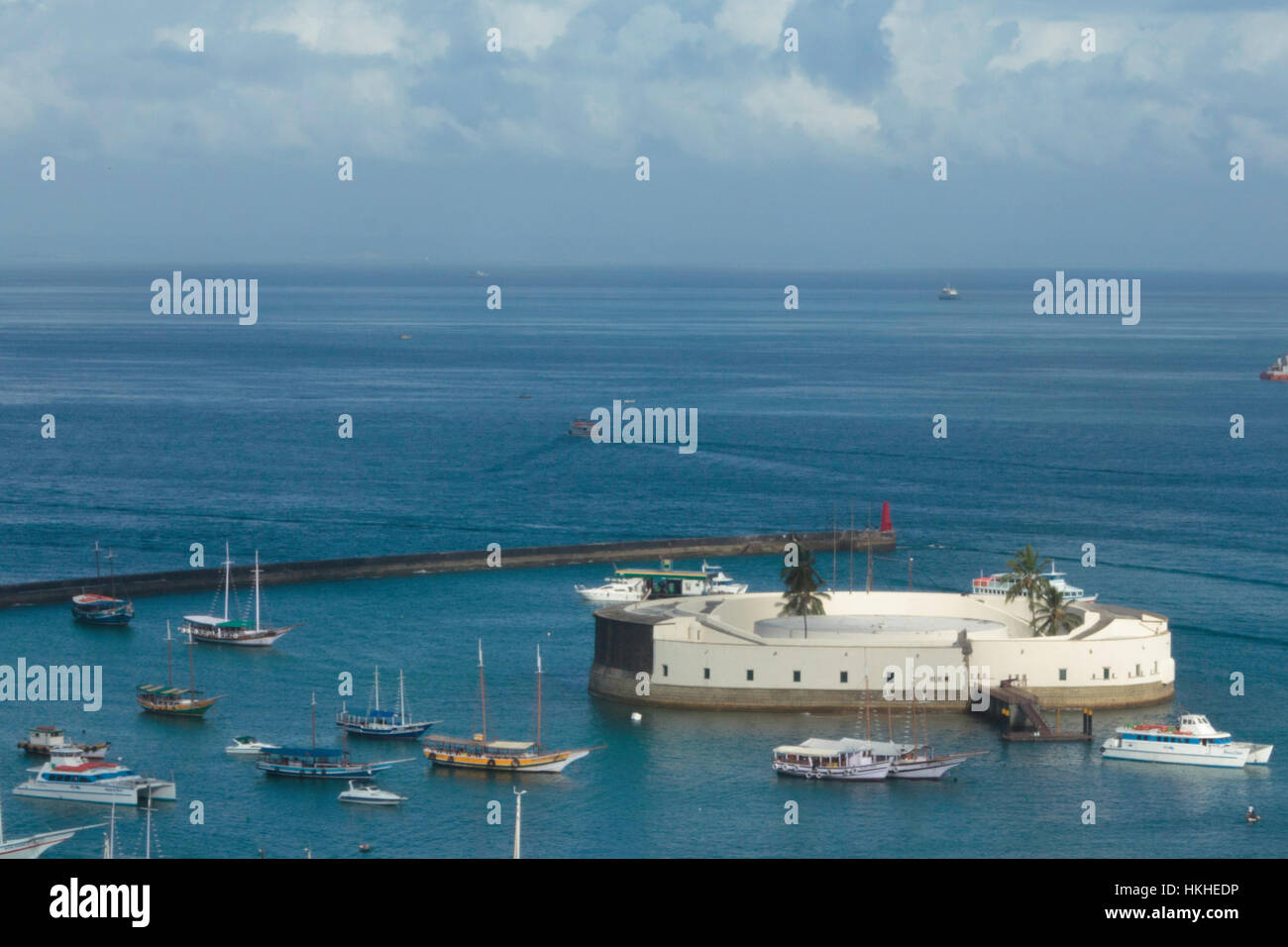 Saint Marcelo's Fortress located ad All Saints Bay Stock Photo - Alamy