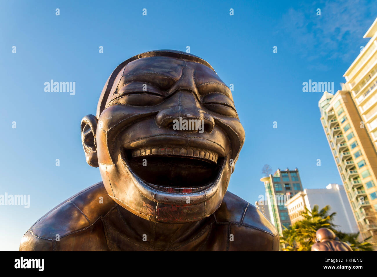 Vancouver laughing sculpture hi-res stock photography and images - Alamy