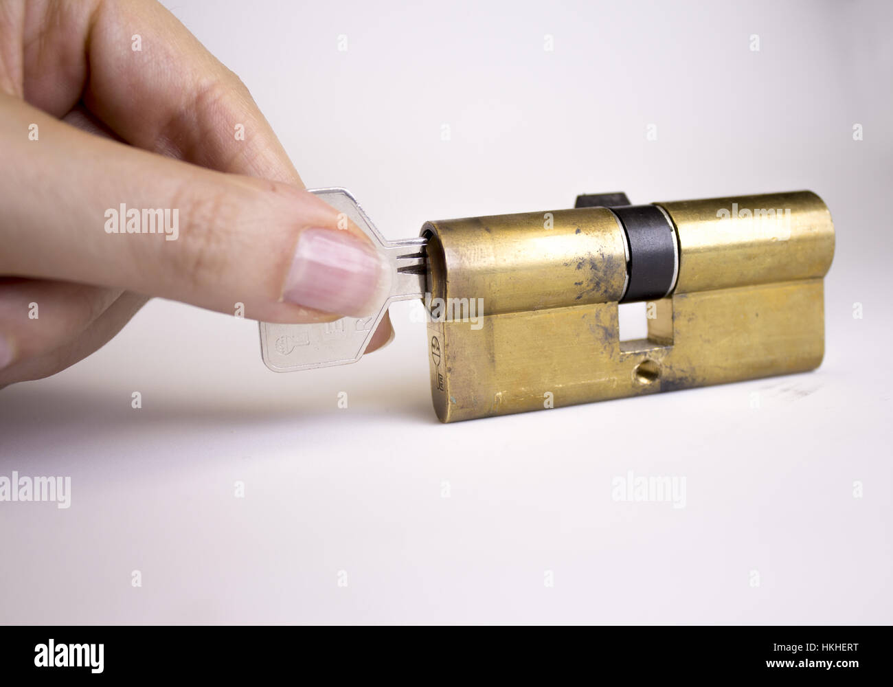 Key armored front door Stock Photo - Alamy