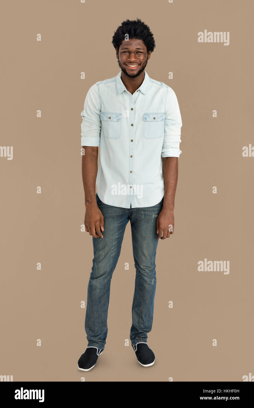 People Man Full Body Studio Shoot Concept Stock Photo - Alamy