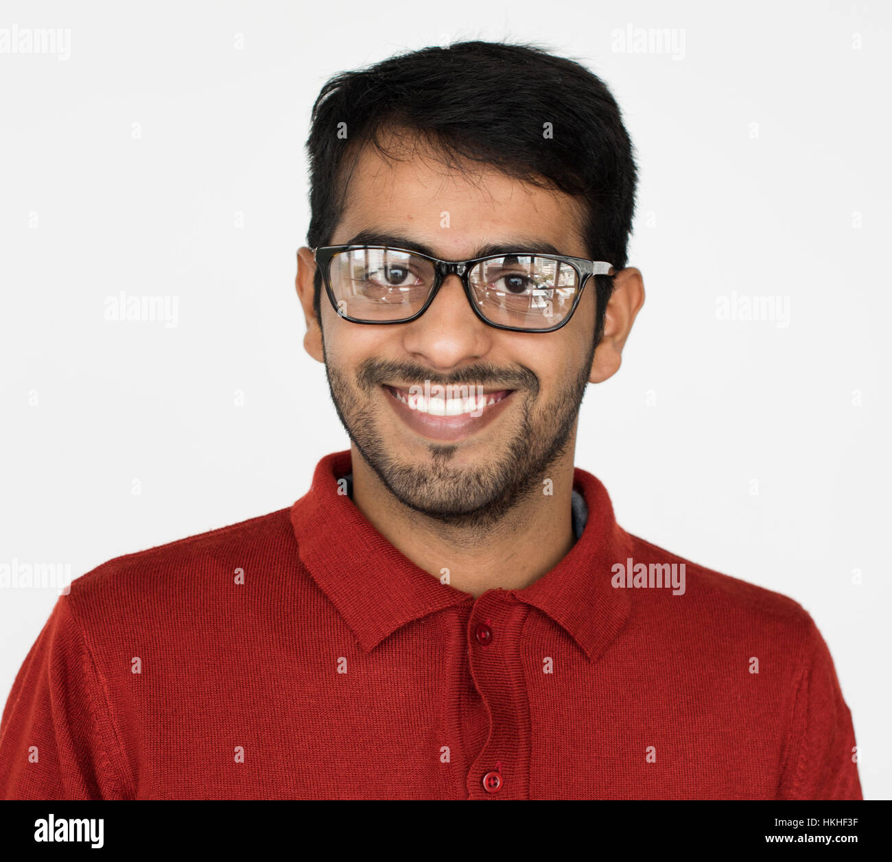 Indian Man Smiling Portrait Concept Stock Photo - Alamy
