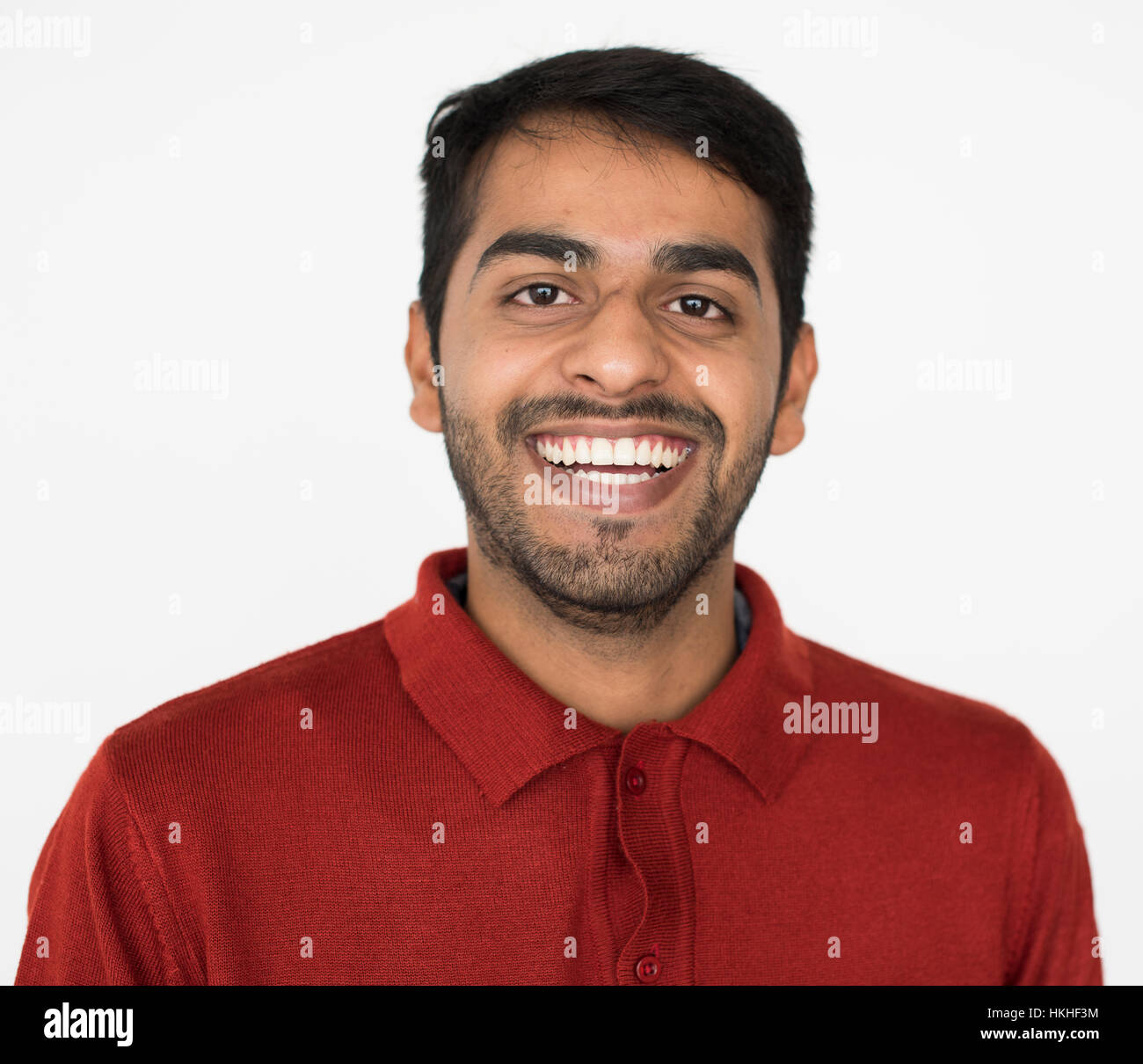 Indian Man Smiling Portrait Concept Stock Photo - Alamy