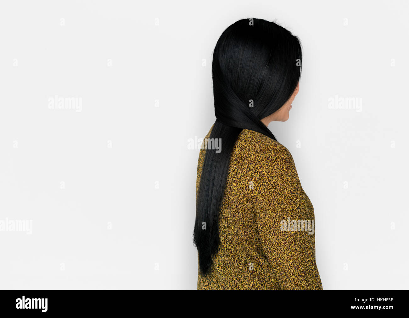 Asian Woman Back View Concept Stock Photo - Alamy