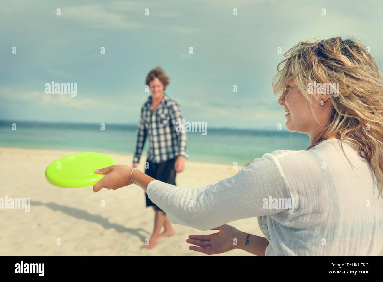 Beach Bonding Relationship Tropical Trip Fun Concept Stock Photo - Alamy