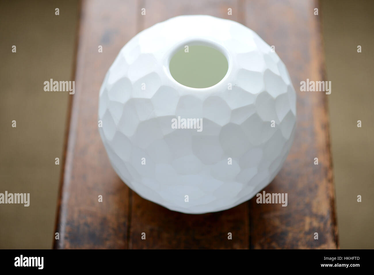 Round cut glass vase with decorative pattern Stock Photo - Alamy