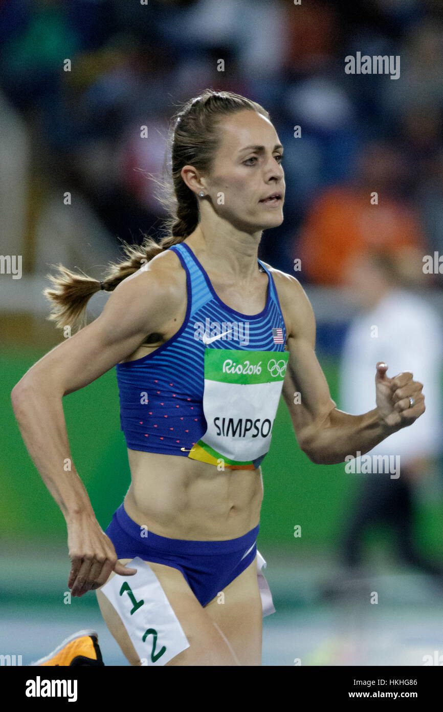 Rio de Janeiro, Brazil. 12 August 2016. Athletics,, Jennifer Simpson ...