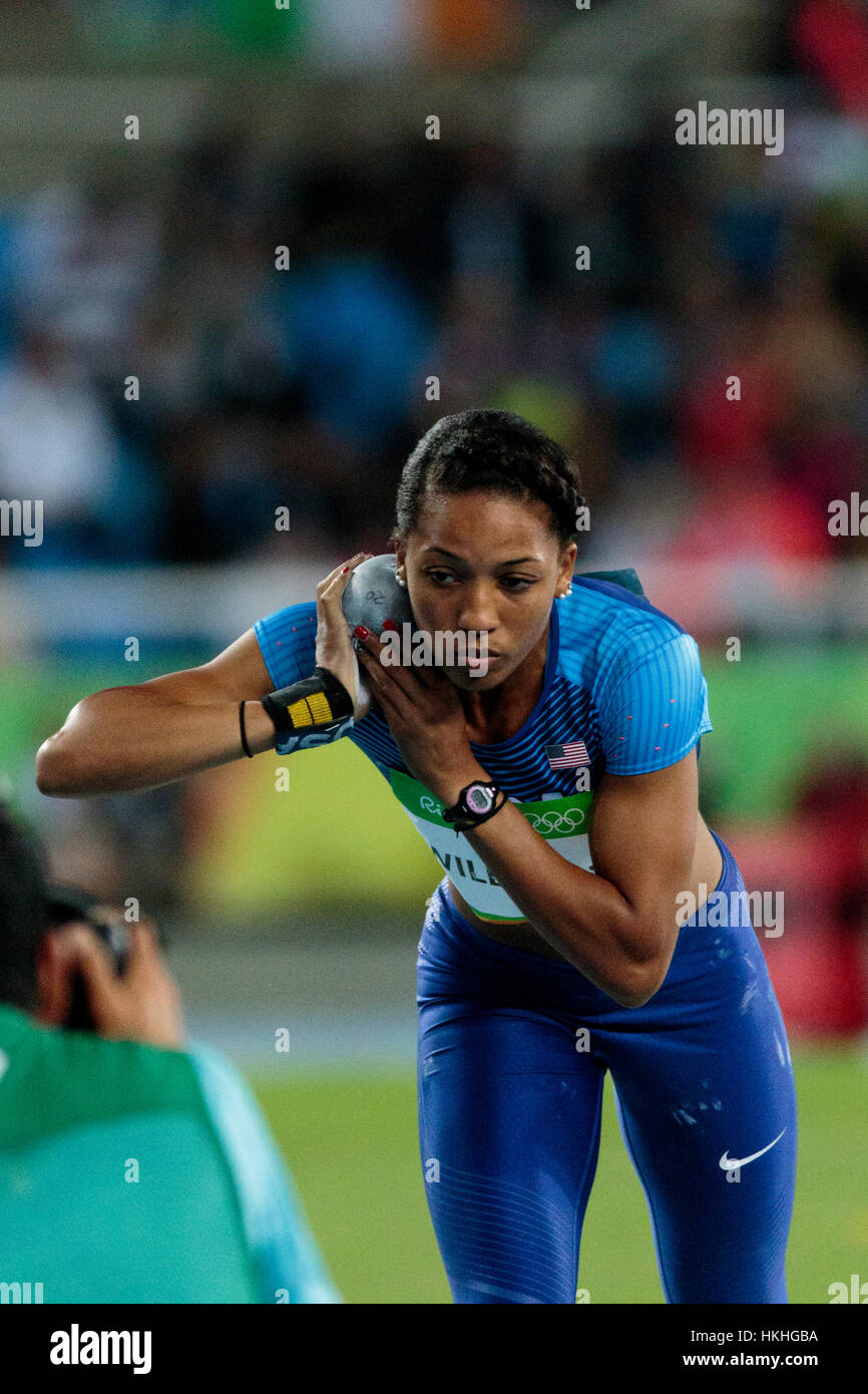 Rio de Janeiro, Brazil. 12 August 2016. Athletics, Kendell Williams ...