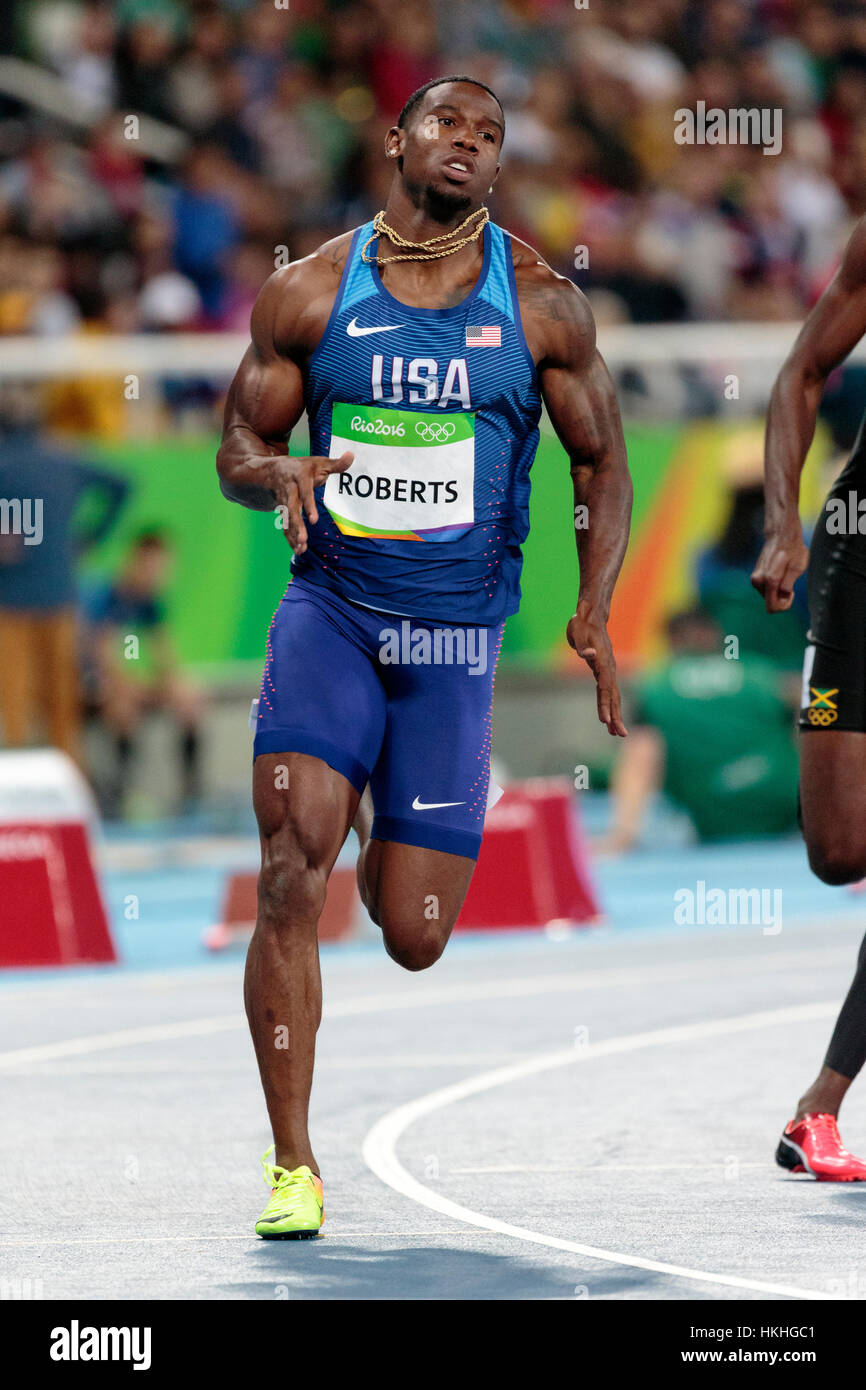 Rio de Janeiro, Brazil. 12 August 2016. Athletics, Gil Roberts (USA ...