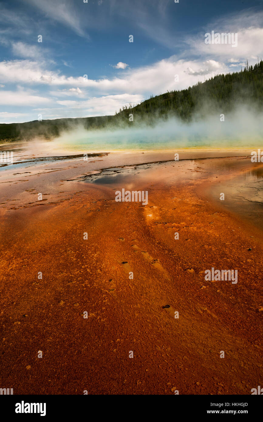 WY02230-00...WYOMING - The amazing colors of the Grand Prismatic Spring ...