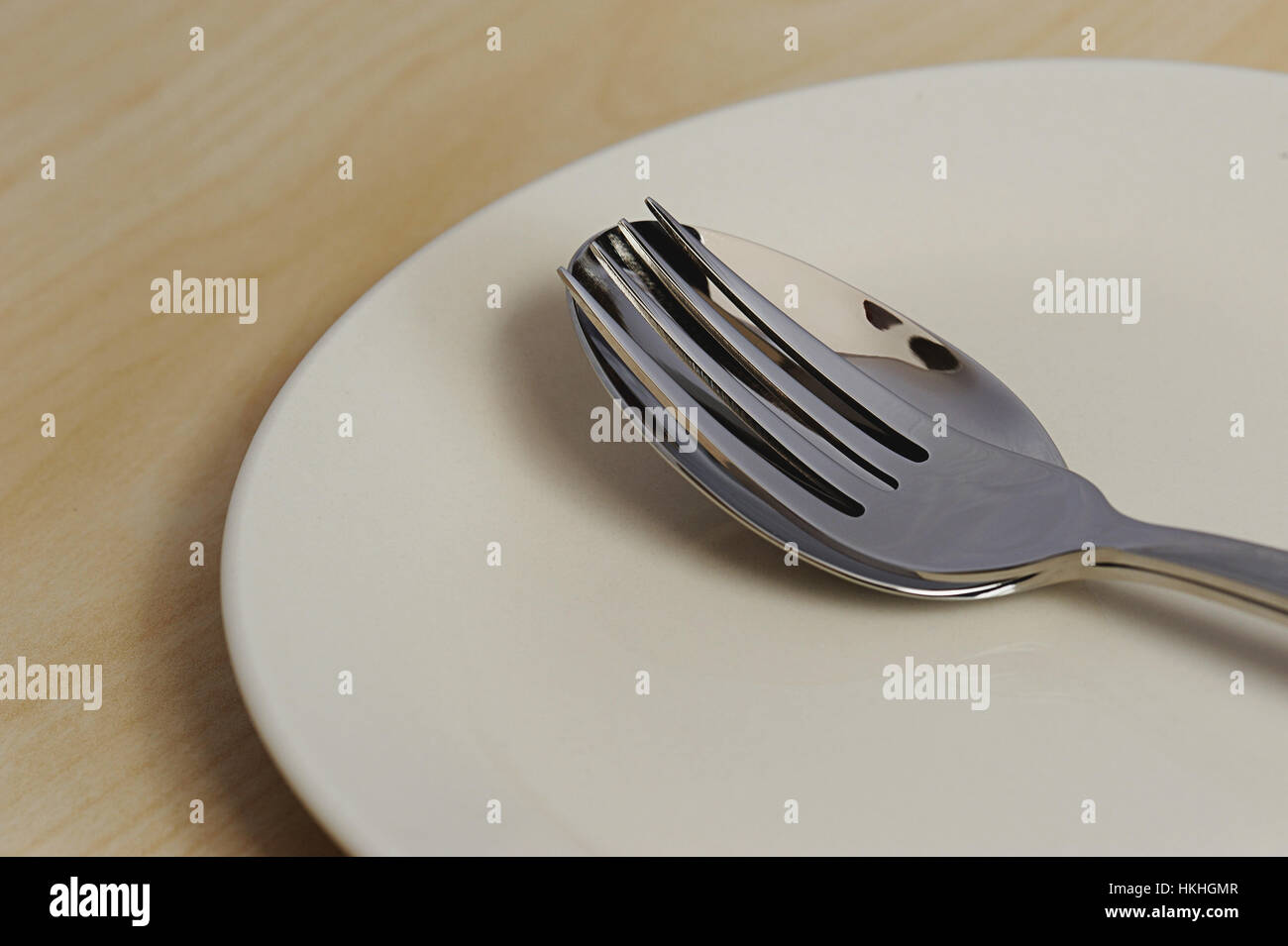 Wood table top view spoon hi-res stock photography and images - Alamy