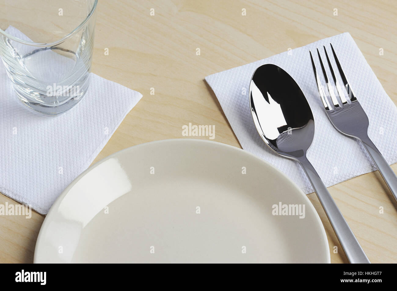 Empty spoon blur background hi-res stock photography and images - Alamy