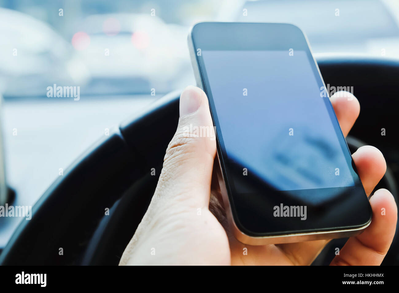 phone call in the car Stock Photo - Alamy