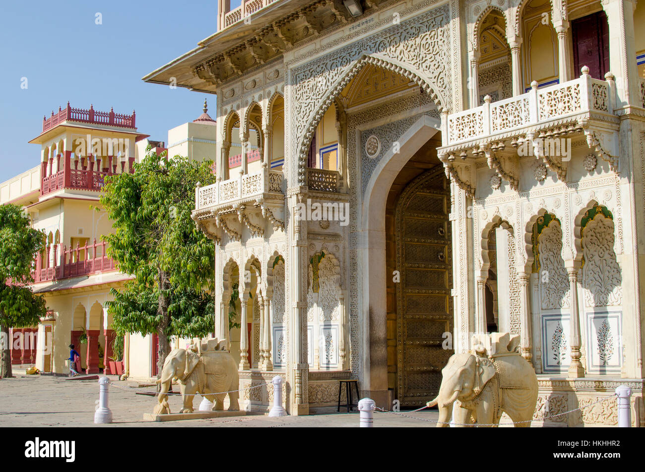 The Building Hamod Haveli The Former Residence In India Jaipur High ...
