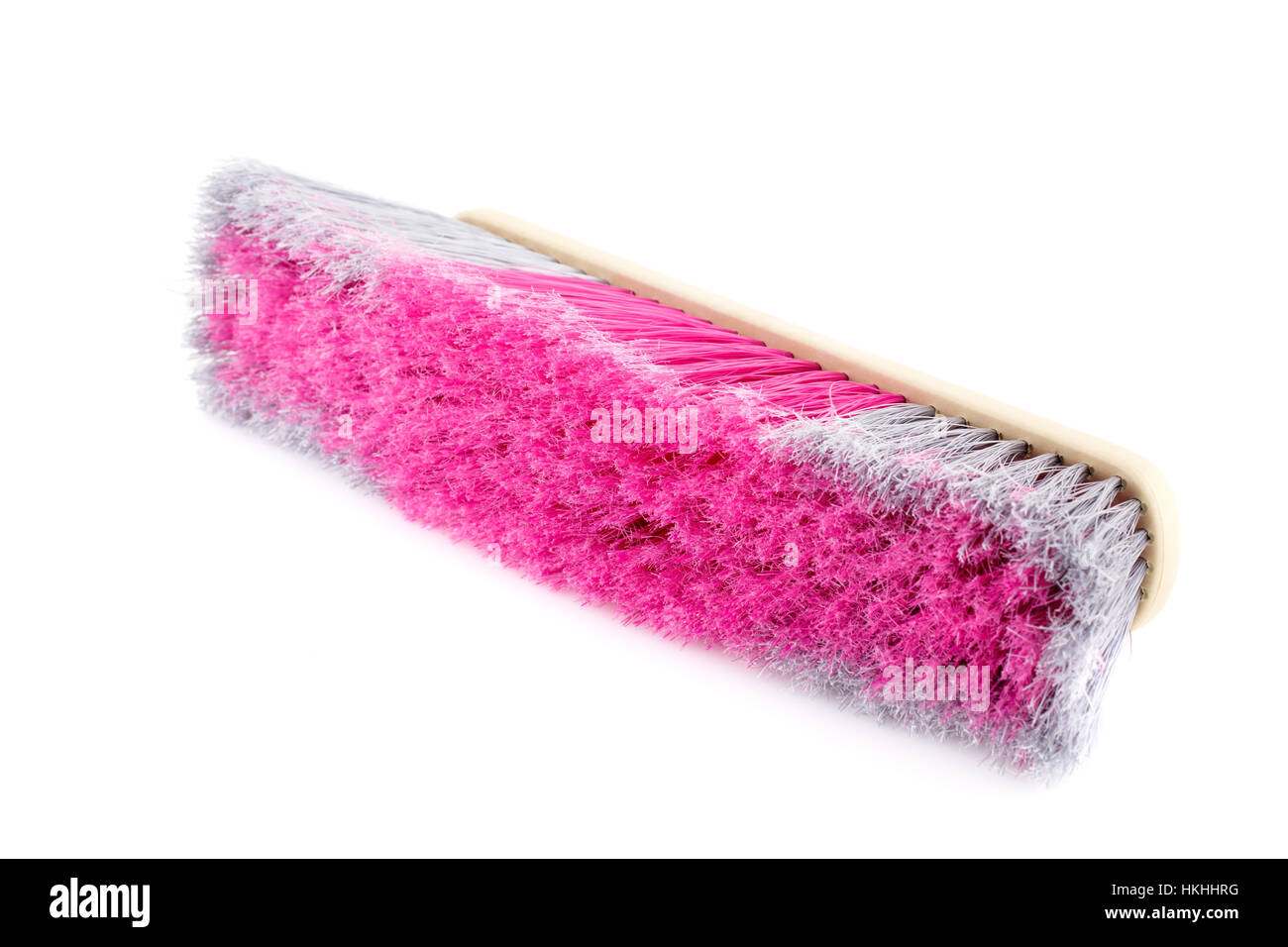 Colorful broom isolated on white background Stock Photo - Alamy