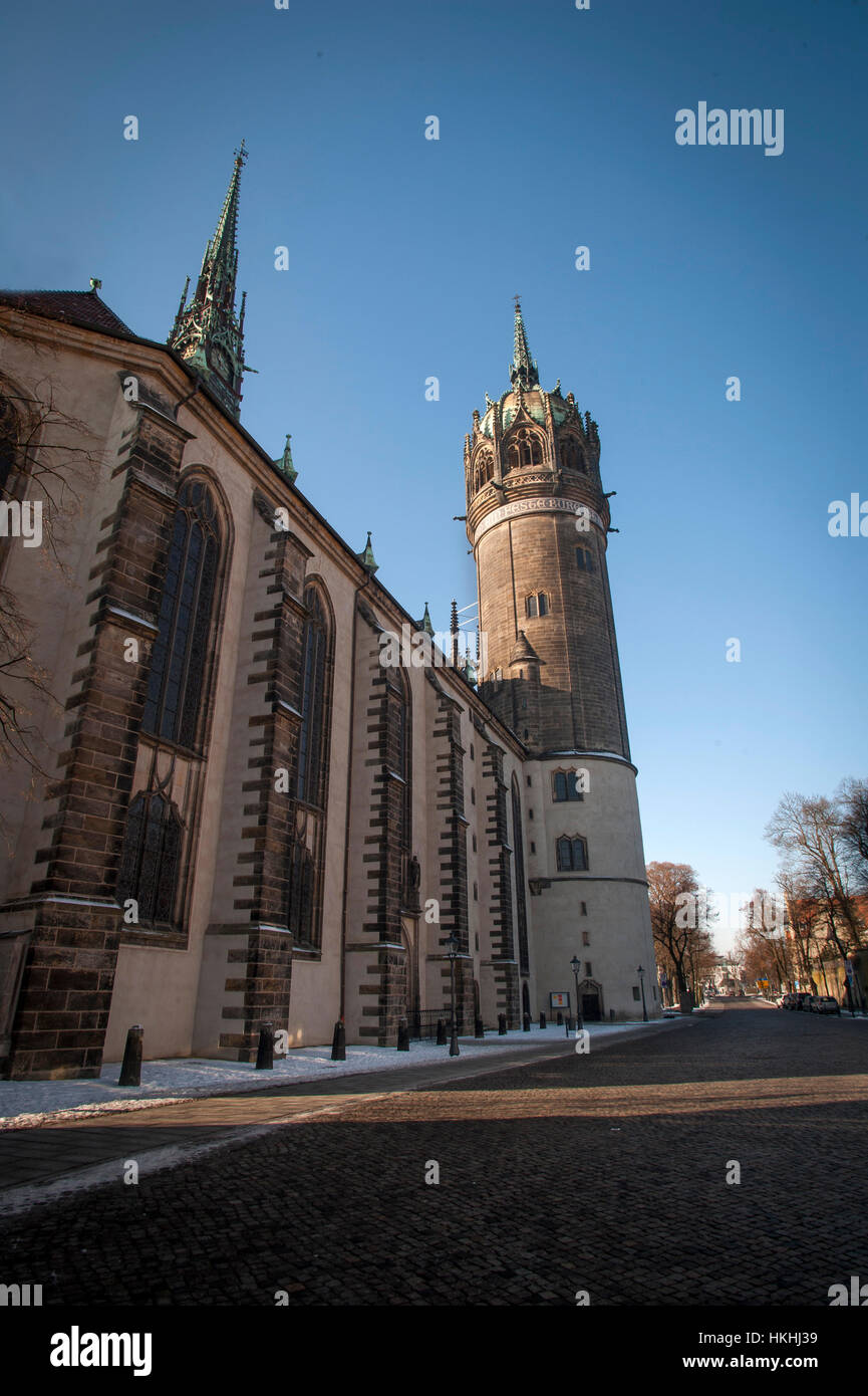 Wittenberg castle church hi-res stock photography and images - Alamy