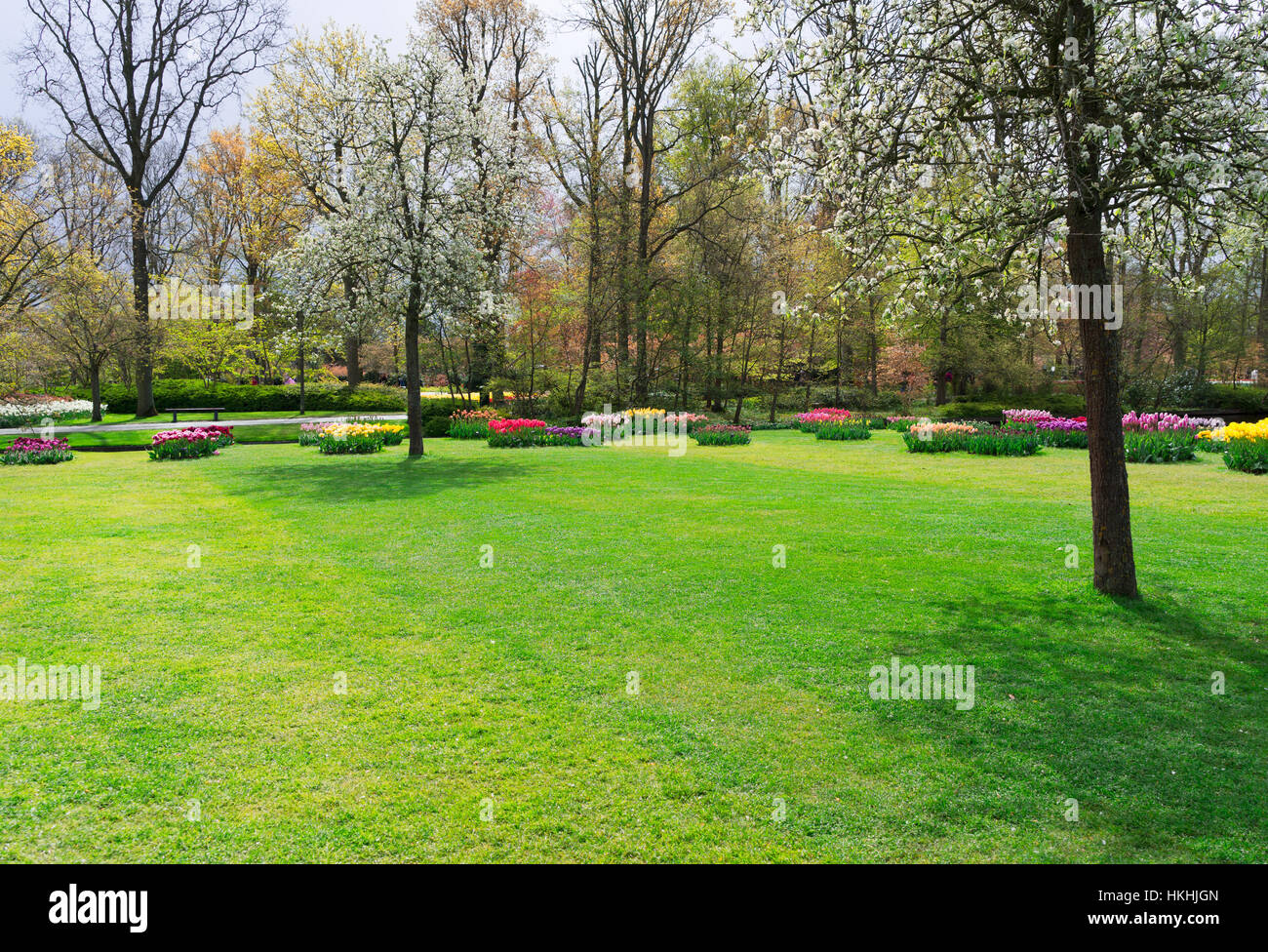 Formal spring garden Stock Photo - Alamy