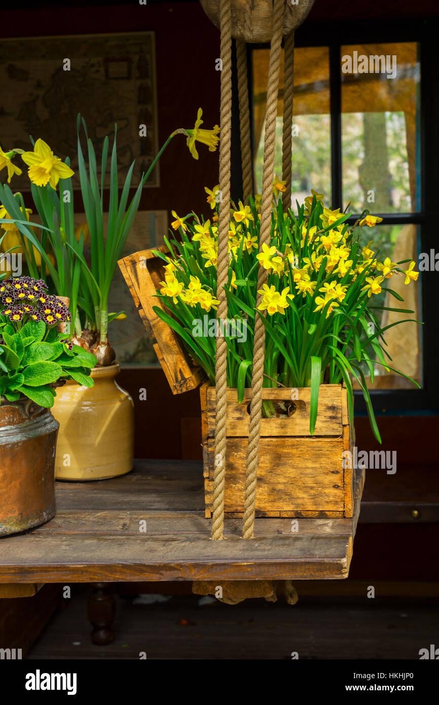 Spring flowers scenery Stock Photo - Alamy