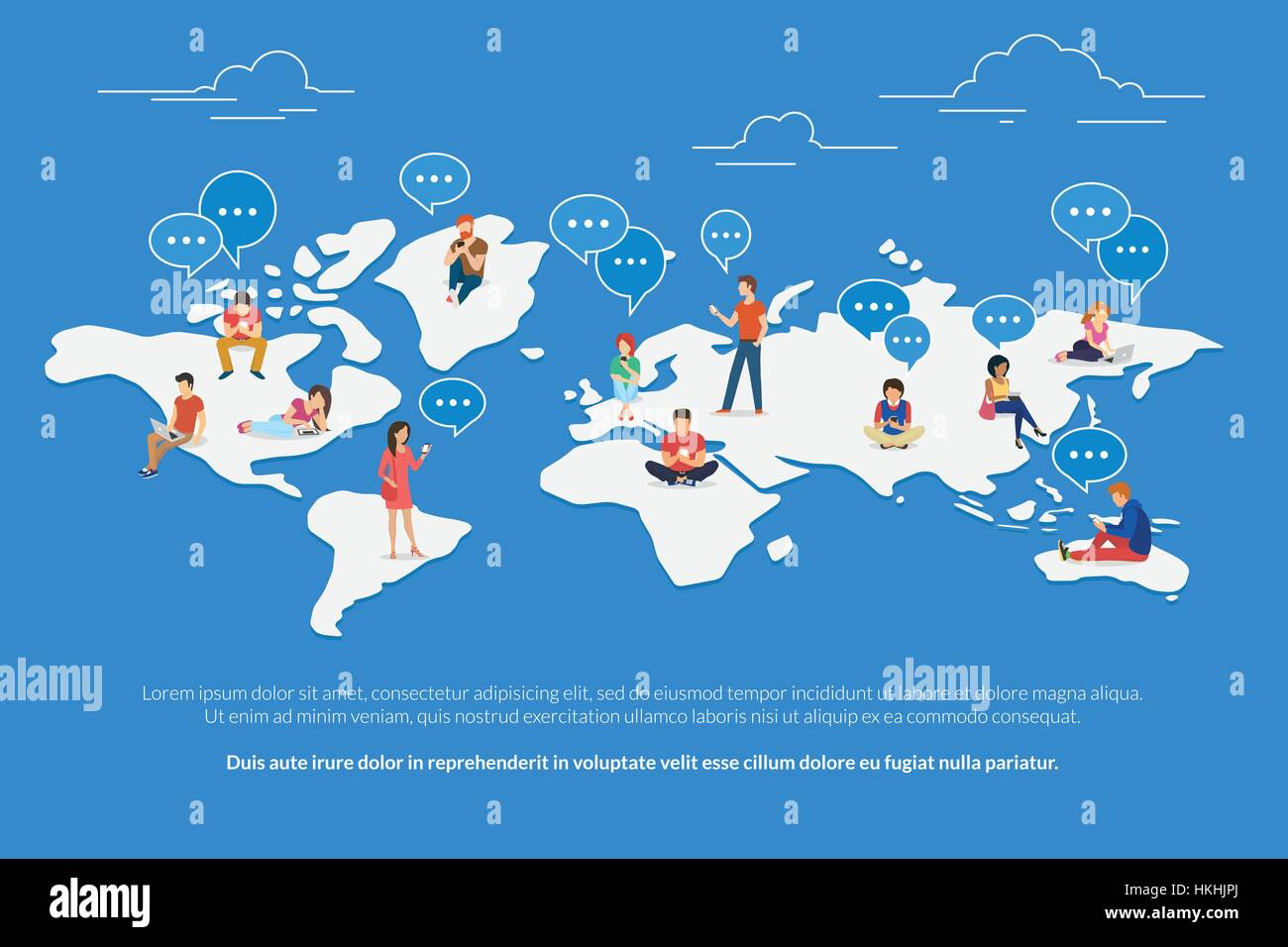 Global discussion Stock Vector Images - Alamy