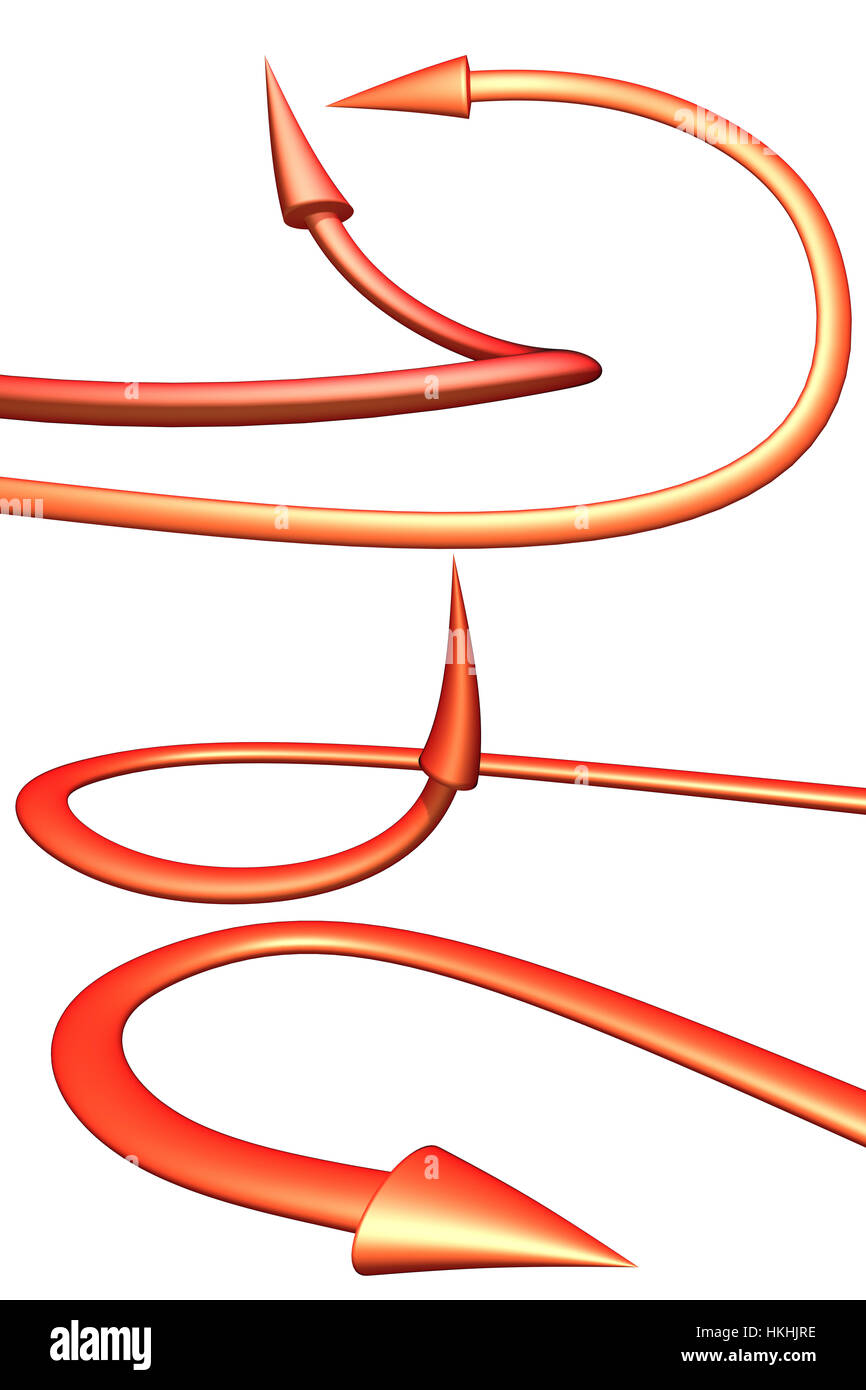 Twisted arrows hi-res stock photography and images - Alamy