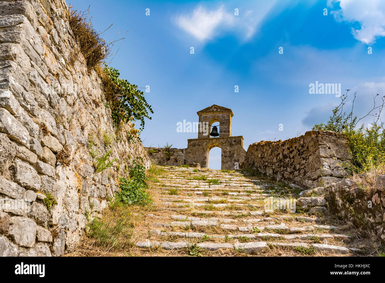 Orthodox chapel in the Venetian castle of Agia Maura at the Greek ...
