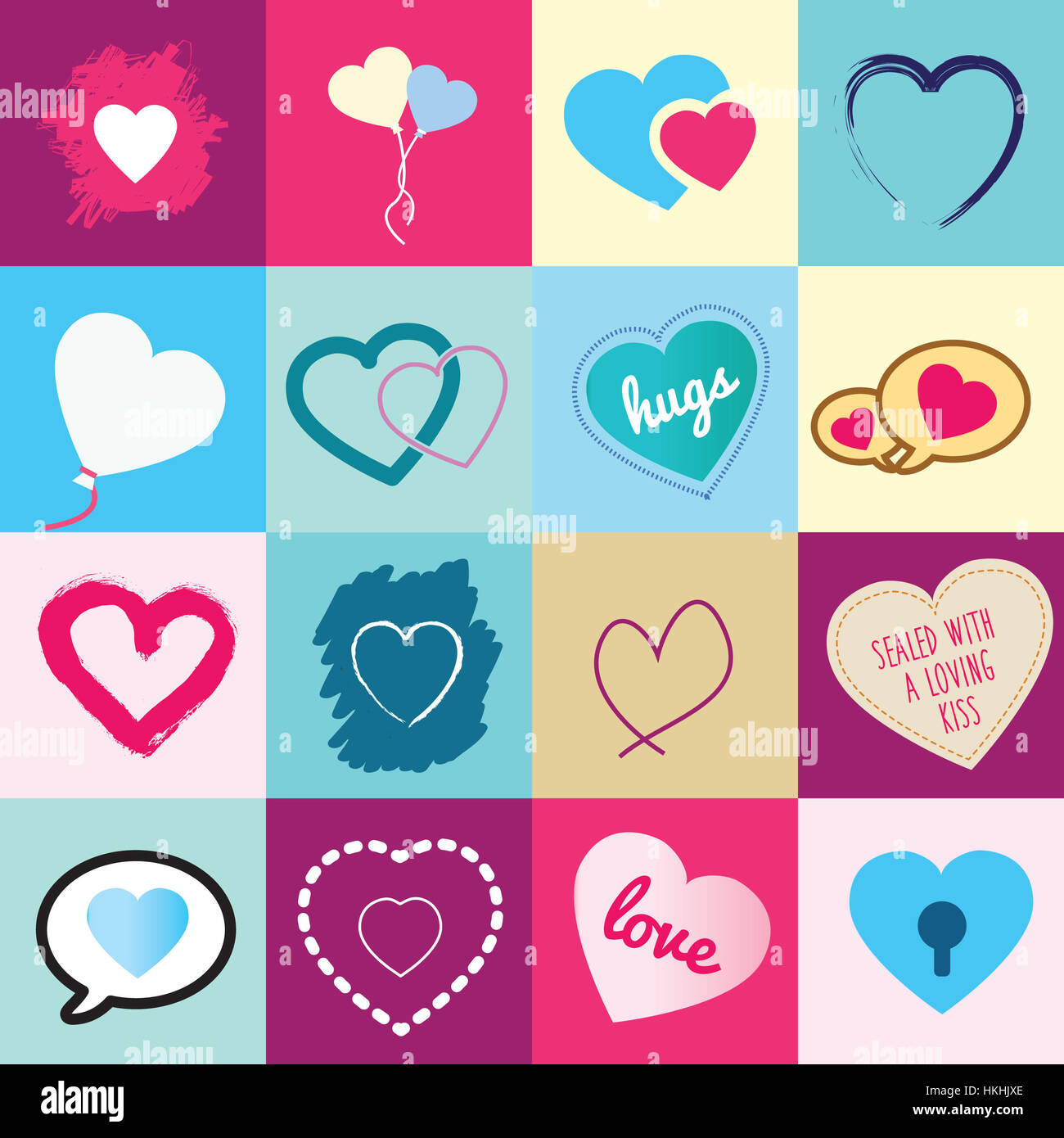 Modern love icon hi-res stock photography and images - Alamy